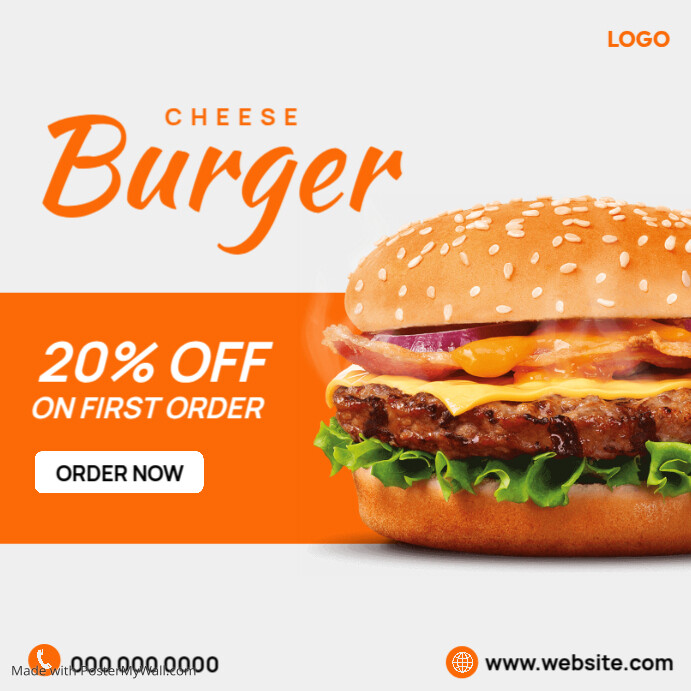 White Professional Restaurant Menu Cover Instagram Post Template ...