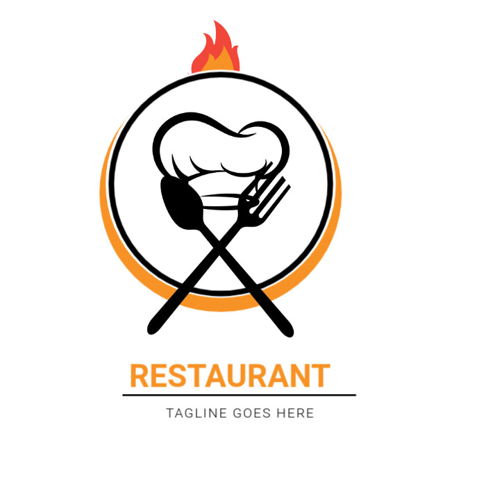 White Professional Restaurants & Cafes Logo Template | PosterMyWall