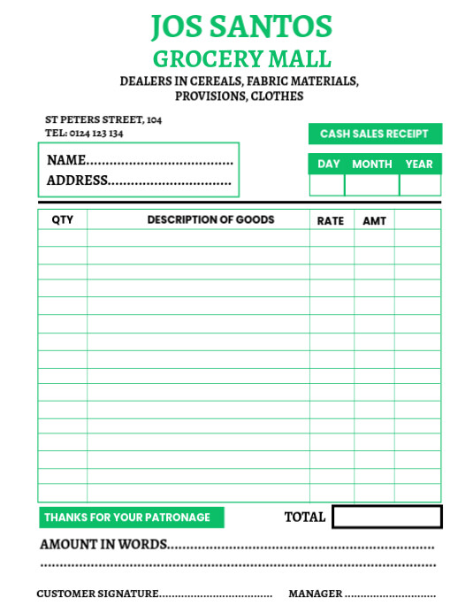 White Professional Retail Receipt Book Flyer (us Letter) Template ...