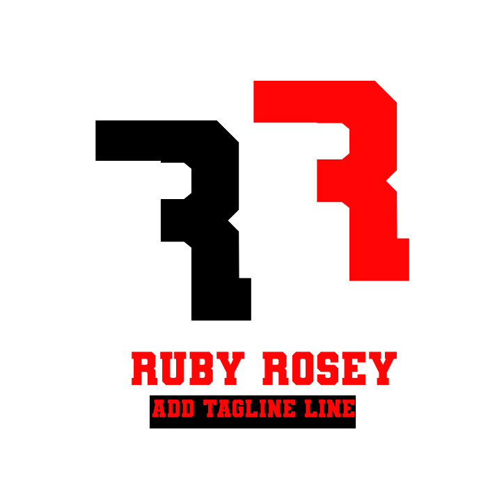 Copy of White Professional Ruby Rosey Logo Design In | PosterMyWall