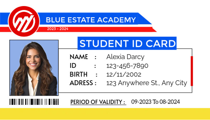 White Professional School Business Card Template | PosterMyWall