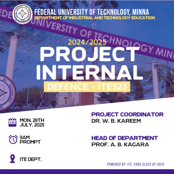 White Professional School Project Defence Flyer Instagram Post Template ...