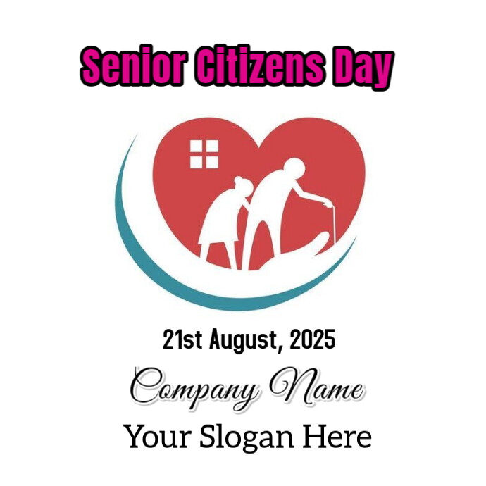 Plantilla de White Professional Senior Citizen Day Logo | PosterMyWall