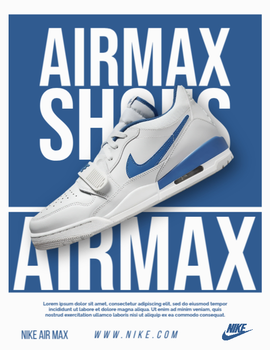 White Professional Shoe Brand Ads Flyer (us Letter) Template | PosterMyWall