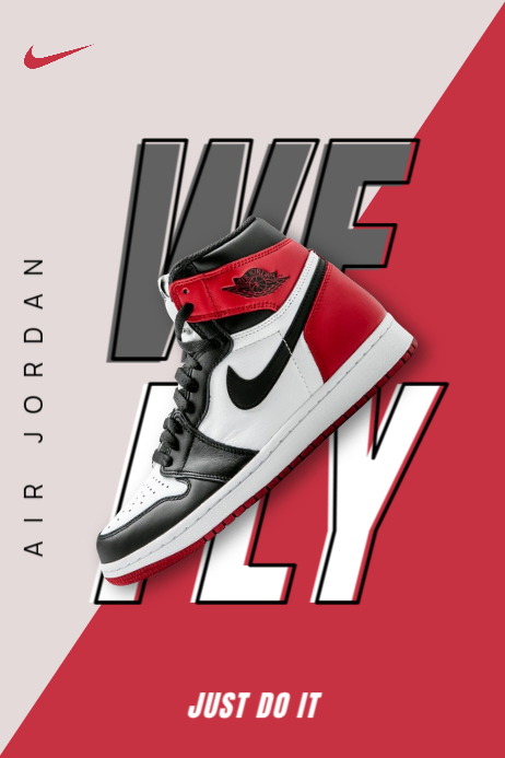 White Professional Shoe Brand Ads Poster Template | PosterMyWall
