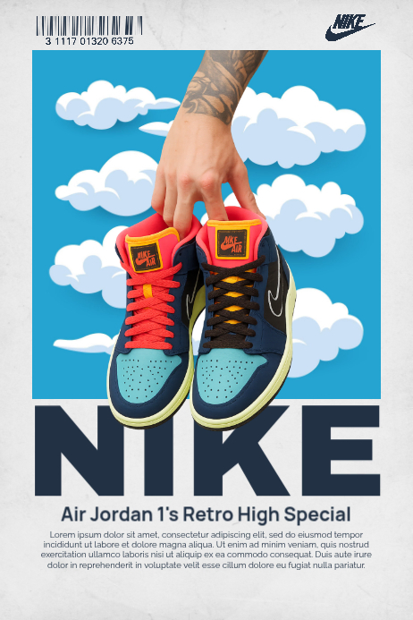 White Professional Shoe Sale Poster Template | PosterMyWall