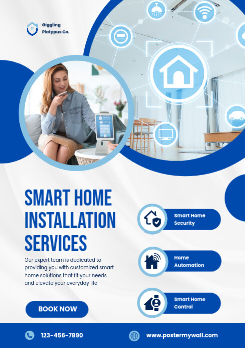 Copy of White Professional Smart Home Installation Service A4 ...