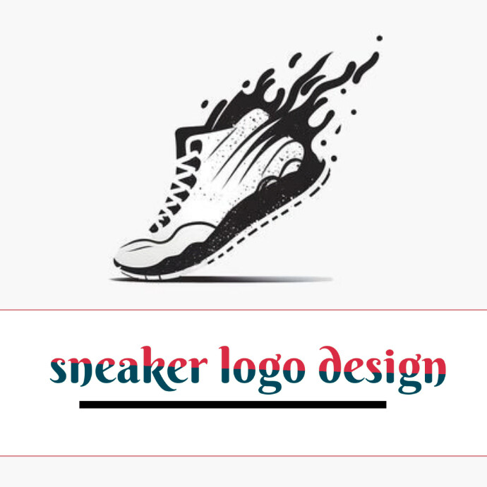White Professional Sneaker Logo Design Logo Template | PosterMyWall