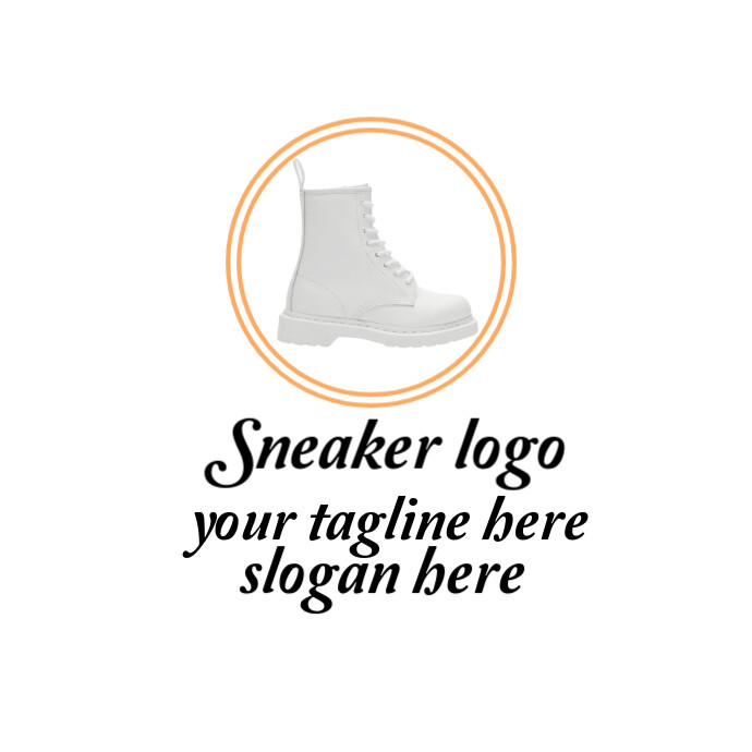 White Professional Sneaker Logo Template | PosterMyWall