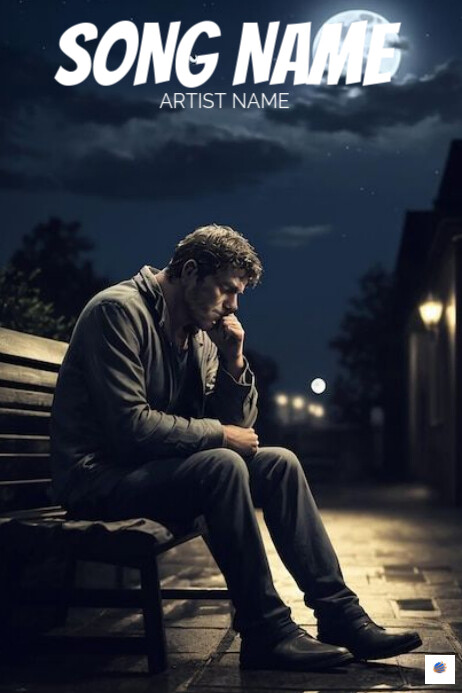 White Professional Song Name Poster Template | PosterMyWall