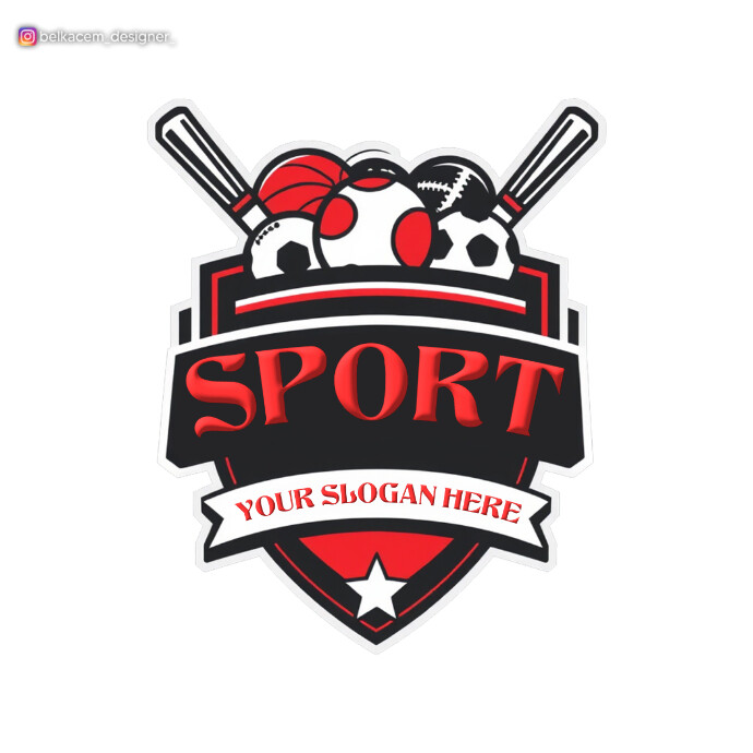 Copy of White Professional Sport Logo | PosterMyWall