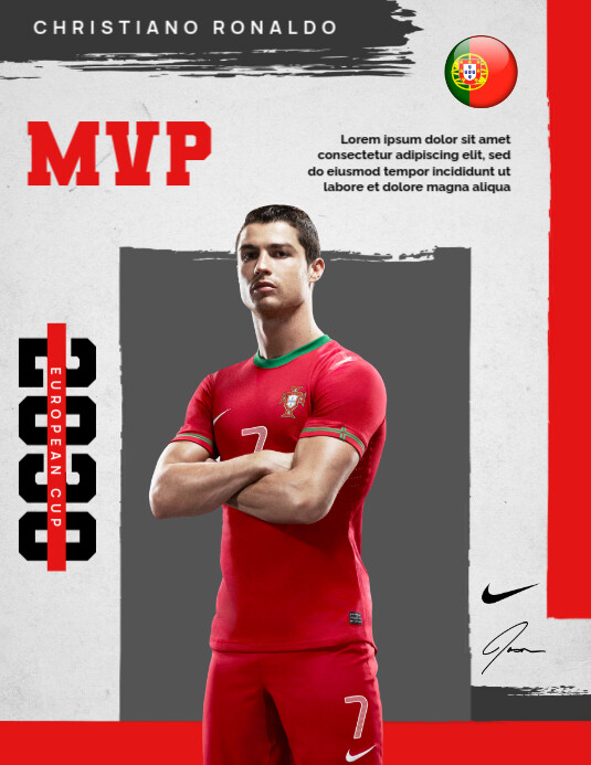 Copy of White Professional Sport Mvp Flyer (us Letter) | PosterMyWall