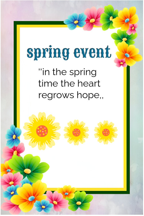 Copy of White Professional Spring Event Poster | PosterMyWall