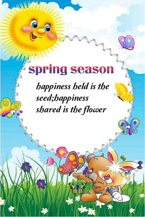 White Professional Spring Season Poster Template | PosterMyWall