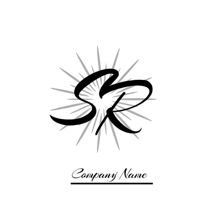 Plantilla de White Professional Sr Logo Design Tampelte Logo | PosterMyWall