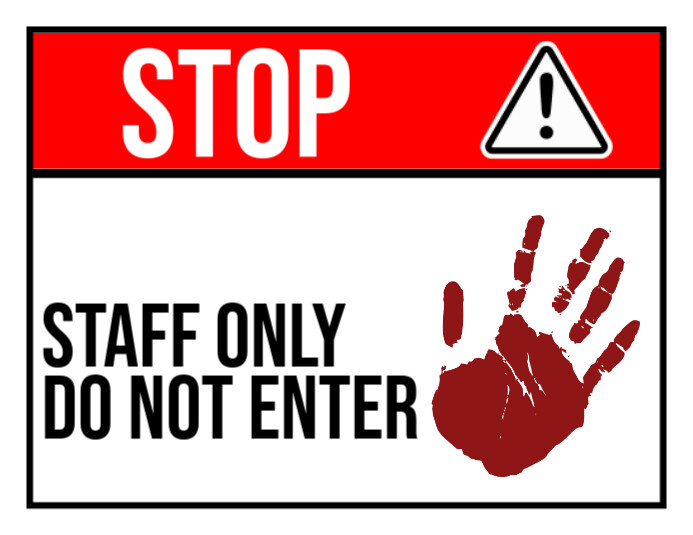 Copy of White Professional Stop Do Not Enter Flyer (us Letter ...