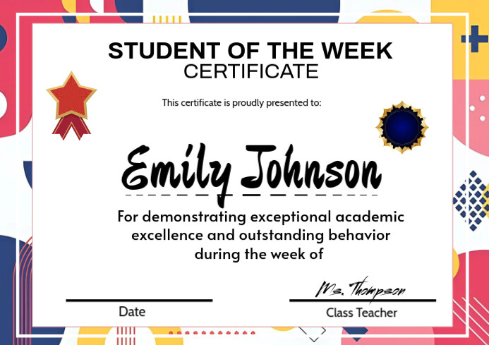 Copy of White Professional Student Recognition Certificate A4 ...