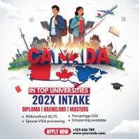 Study in Canada Template | PosterMyWall
