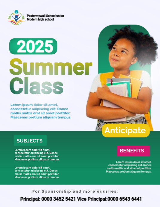 Copy of White Professional Summer Class Flyer (us Letter) | PosterMyWall