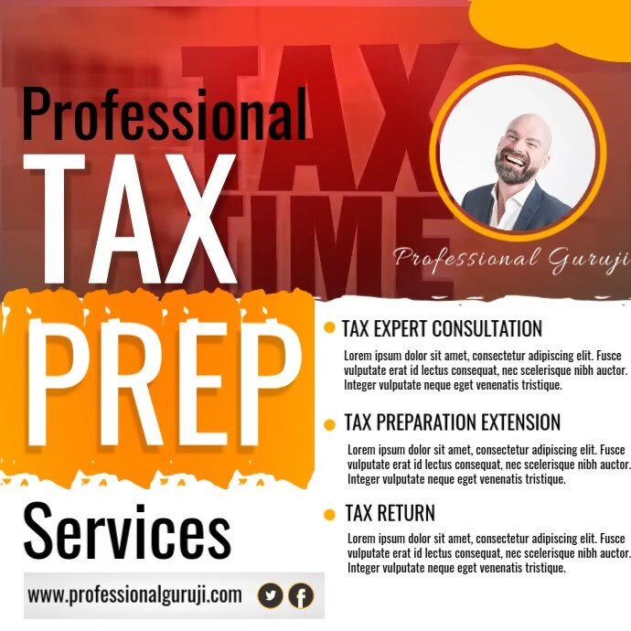 White Professional Tax Prep Instagram Post Template | PosterMyWall