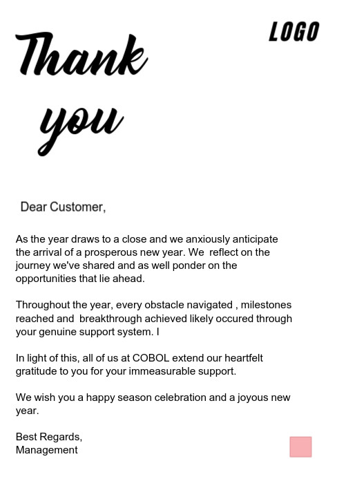 Copy of White Professional Thank You Card A5 | PosterMyWall