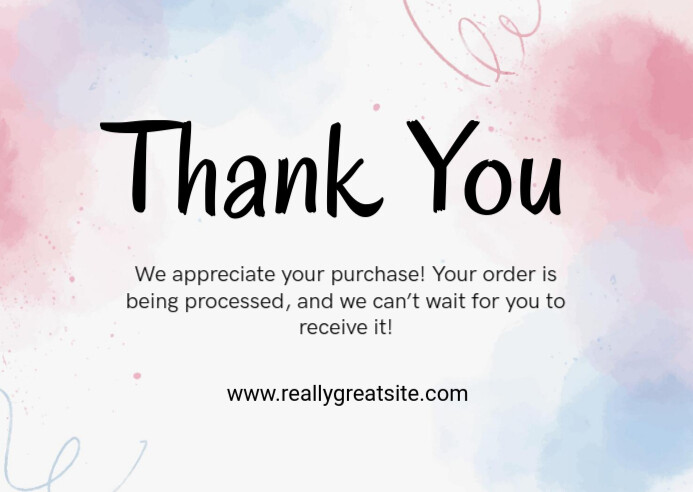 Plantilla de White Professional Thank You Card Template A6 | PosterMyWall