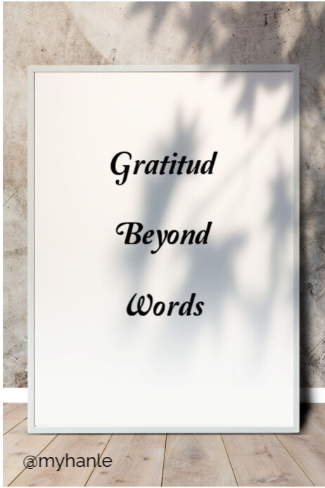 White Professional Thank You Message Poster Template | PosterMyWall
