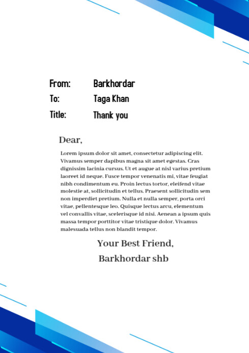 White Professional Thank You Pages A4 Template | PosterMyWall