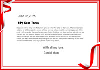 White Professional Thank You Pages Background A4 Template | PosterMyWall