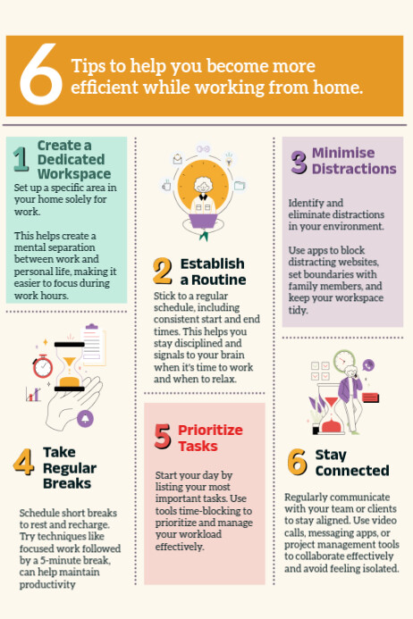 Copy of White Professional Tips To Become More Effective Poster ...