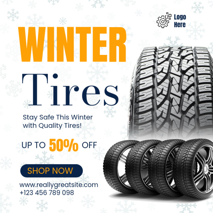 White Professional Tire Sale Instagram Post Template | PosterMyWall