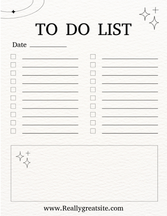 White Professional To Do List Flyer (us Letter) Template | PosterMyWall