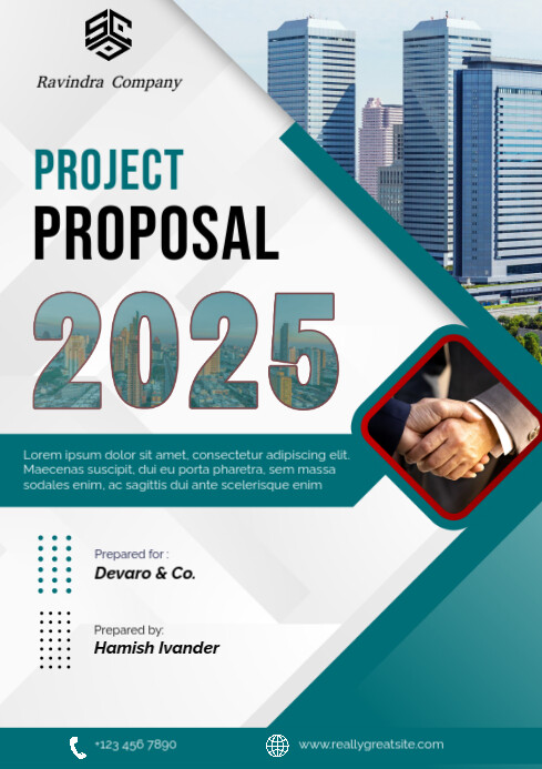 Copy of White Professional Tosca Modern Business Proposal Cover A4 ...