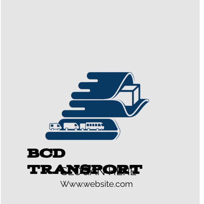 White Professional Transport Logo Design Logo Template | PosterMyWall
