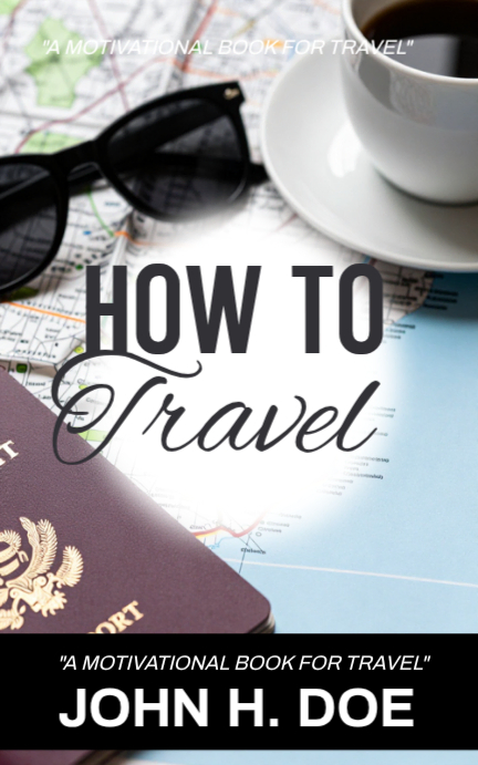 Plantilla de White Professional Travel Book. Travel Guide. Kindle Book ...