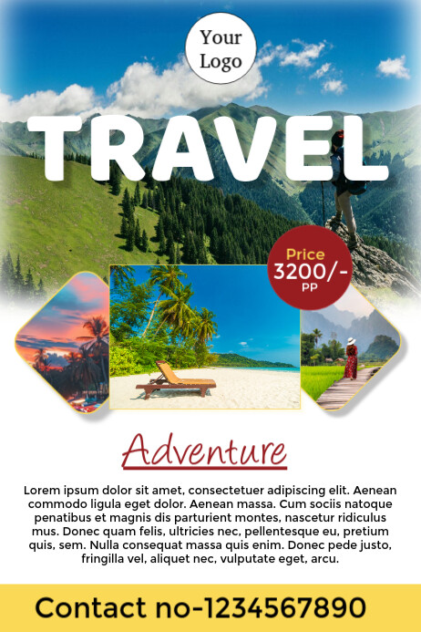 White Professional Travel Poster Template | PosterMyWall