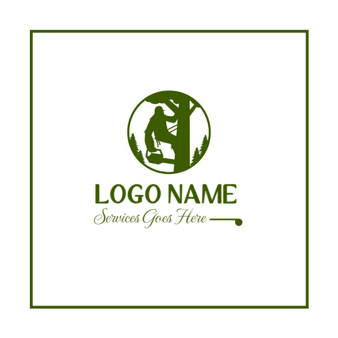 White Professional Tree Trimming Logo, Tree Trimming Logo, Lawn Care ...