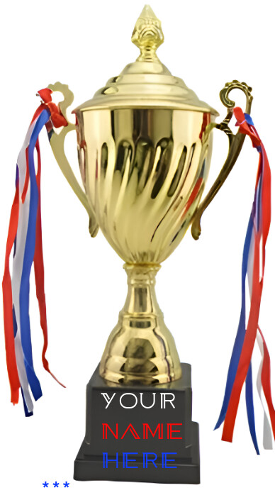 Copy of White Professional Trophy Of Excellence Desig | PosterMyWall