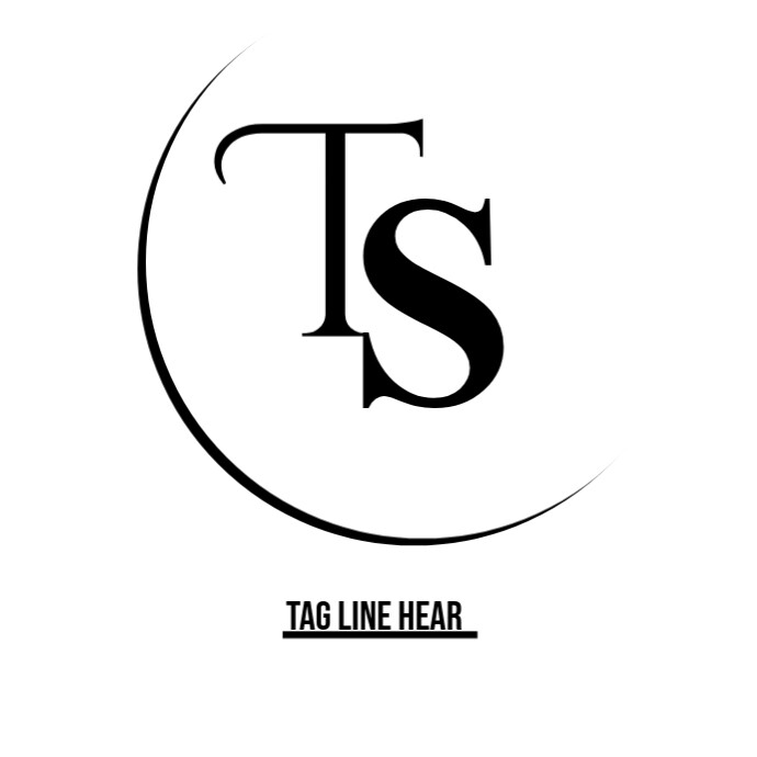 White Professional Ts Logo Design Logo Template | PosterMyWall