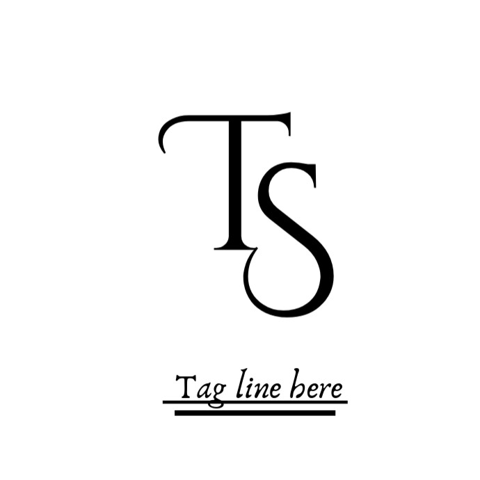 White Professional Ts New Logo Design Tampelte Logo Template | PosterMyWall