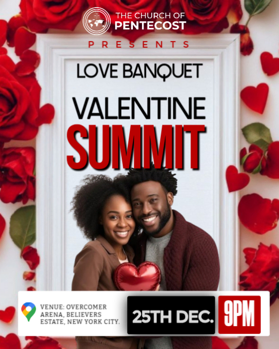 White Professional Valentine Day Flyer Instagram Portrait Template ...