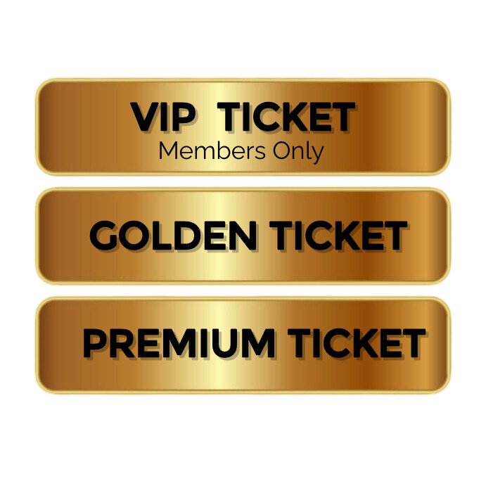 White Professional Vip Tickets Instagram Pos Template | PosterMyWall