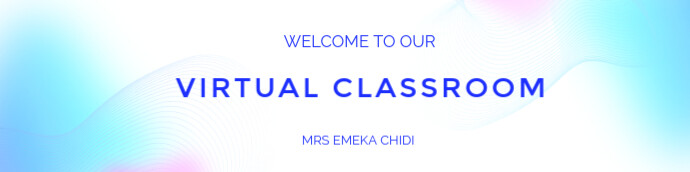 White Professional Virtual Classroom Google Header Google Classroom ...