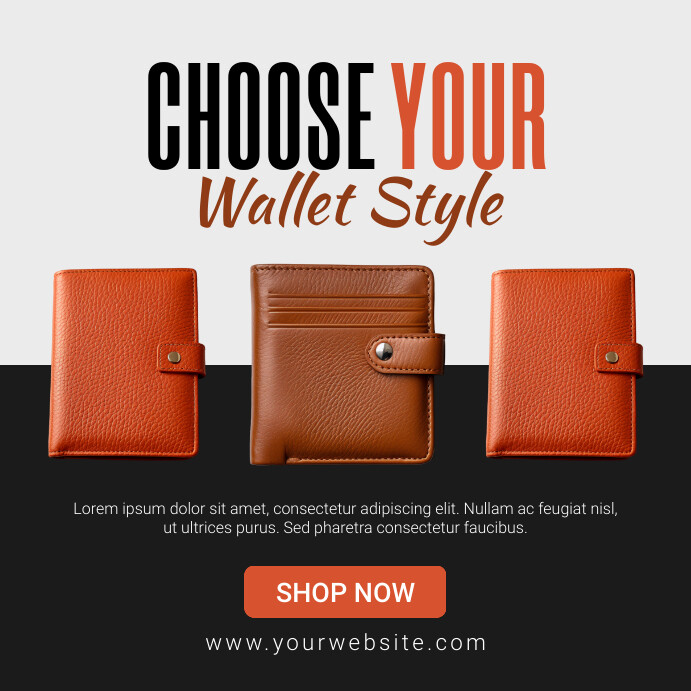 Copy of White Professional Wallet Instagram Post | PosterMyWall