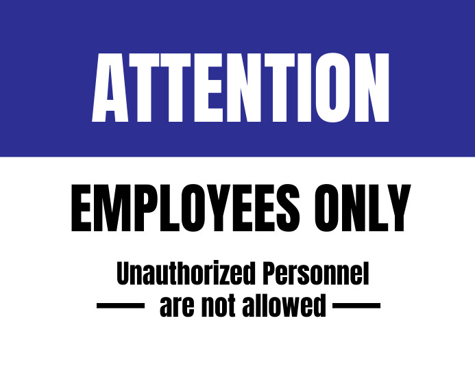 White Professional Warning Sign Flyer (us Let Template | PosterMyWall