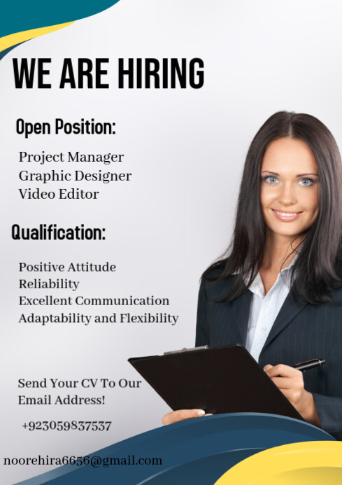 White Professional We Are Hiring Job Opportunities A4 Template ...