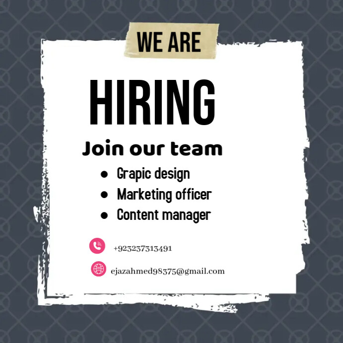 White Professional We Are Hiring Job Opportunities Instagram Post ...