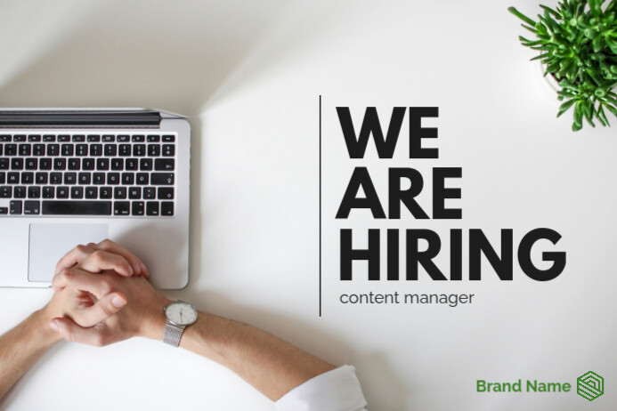 White Professional We Are Hiring Poster Template | PosterMyWall