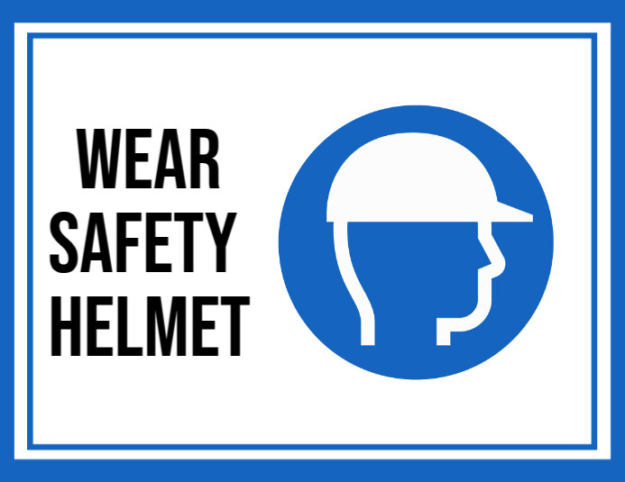 White Professional Wear Safety Warning Flyer (us Letter) Template ...