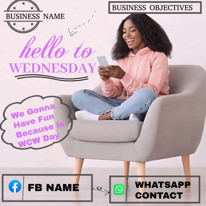 White Professional Wednesday Crush Instagram Template | PosterMyWall
